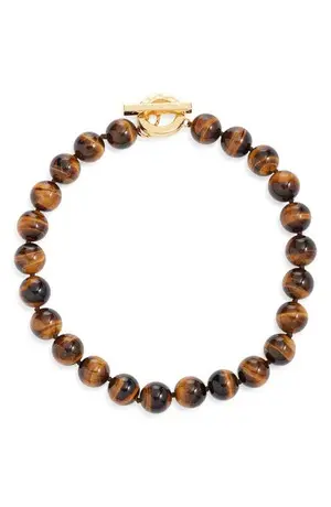 Nest Jewelry Beaded Necklace - Brown