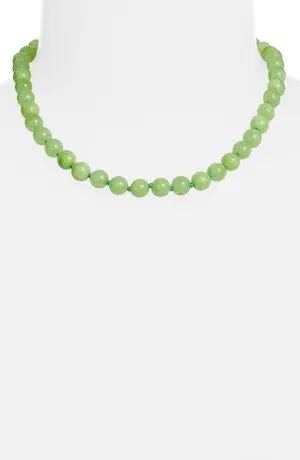 Nest Jewelry Beaded Necklace - Green