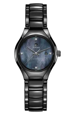 RADO RADO True Diamond Ceramic Bracelet Watch Titanium/ Mop/ Titanium