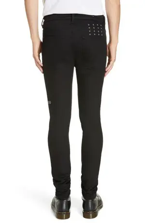 Ksubi Van Winkle Ace Slice Skinny Fit Jeans - Black | Editorialist