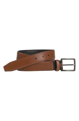 Johnston & Murphy Xc4 Perforated Leather Belt - Tan Leather