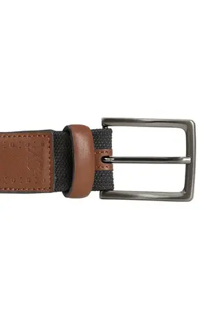 Johnston & Murphy Xc4 Perforated Leather Belt - Tan Leather