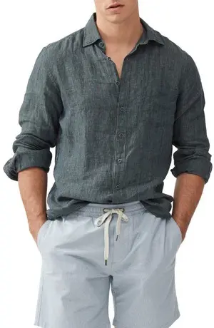 Rodd & Gunn Coromandel Linen Shirt - Ash