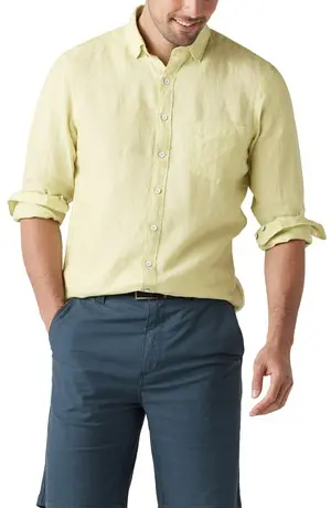 Rodd & Gunn Coromandel Button-up Linen Shirt Limonata