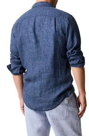 Rodd & Gunn Coromandel Linen Shirt - Marine