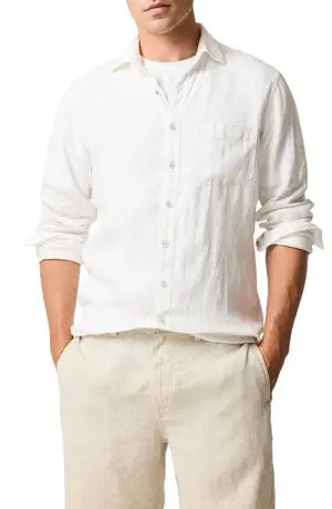 Rodd & Gunn Coromandel Linen Shirt - Snow