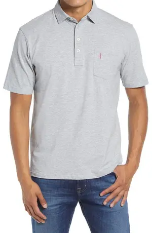 Johnnie-o Heathered Original Regular Fit Polo Gray