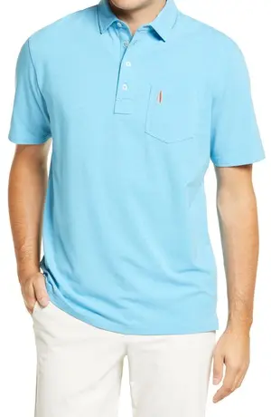 Johnnie-o Heathered Original Regular Fit Polo Marine