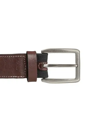 Johnston & Murphy Xc4 Waterproof Leather Belt - Mahogany Leather