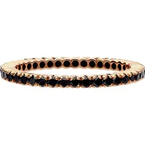 Sethi Couture Prong Set Diamond Eternity Band - Rose Gold/black Diamond