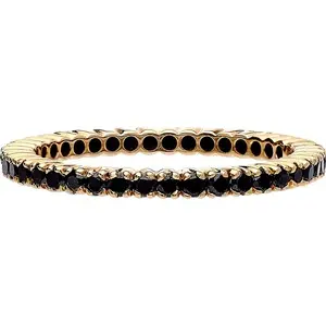 Sethi Couture Sethi Couture Prong Set Diamond Eternity Band Yellow Gold/ Black Diamond