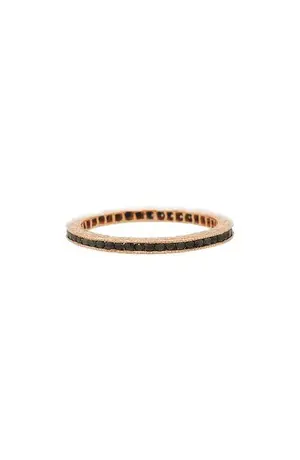 Sethi Couture 18k Gold Diamond Ring - Rose Gold/black Diamond