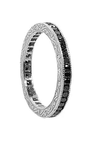 Sethi Couture Sethi Couture 18K Gold Diamond Ring White Gold/black Diamond