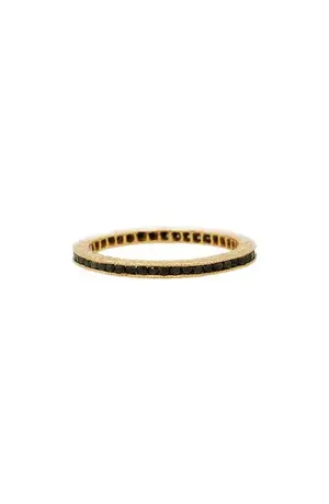 Sethi Couture Diamond Eternity Ring - Yellow Gold/black Diamond