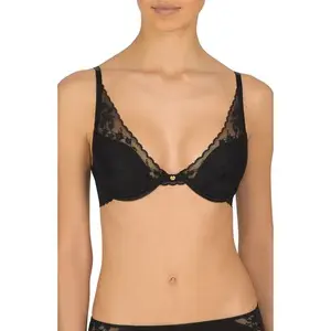 Natori Cherry Blossom Convertible Underwire Bra - Black