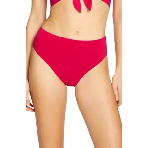 Robin Piccone Ava High Waist Bikini Bottom - Rose
