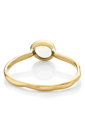 Monica Vinader Siren Small Semiprecious Stone Stacking Ring - Gold