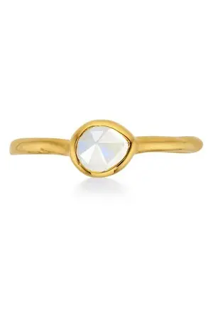 Monica Vinader Siren Small Semiprecious Stone Stacking Ring - Gold