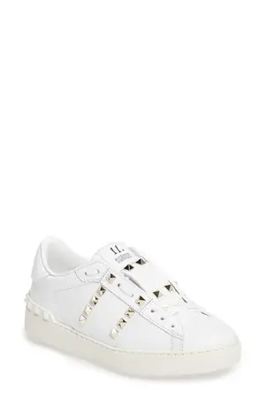 Valentino Garavani Rockstud Sneaker - White Leather