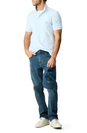 Rodd & Gunn Piqué Polo Shirt - Mist
