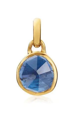Monica Vinader Monica Vinader Siren Bezel Pendant Gold/ Kyanite