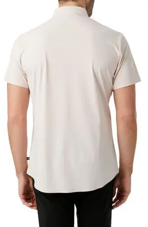 7 Diamonds American Me Slim Fit Short Sleeve Button-up Performance Shirt