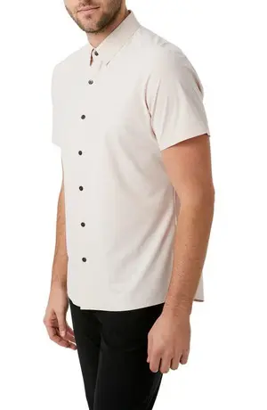 7 Diamonds American Me Slim Fit Short Sleeve Button-up Performance Shirt