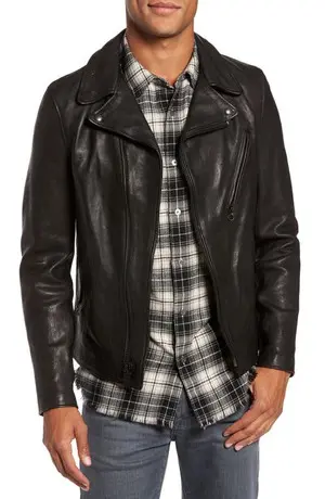 SCHOTT Leather Moto Jacket - Black