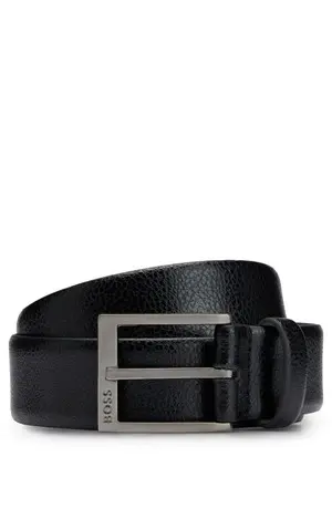 BOSS Elloy Leather Belt - Black