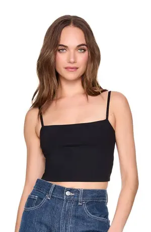 Susana Monaco Crop Tank - Black