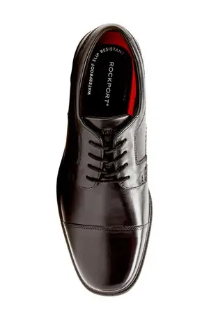 Rockport Taylor Waterproof Cap Toe Derby - Black