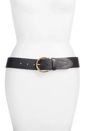 Frye Campus Leather Belt - Black