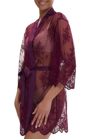 Rya Collection Darling Lace Wrap Eggplant