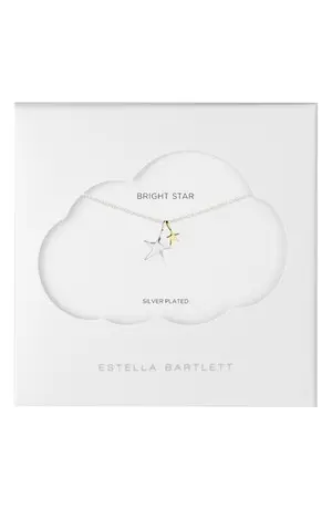 Estée Lauder Two-tone Double Star Pendant Necklace