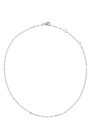 Lana Jewelry Blake 14k Gold Chain Choker - White Gold