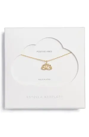 Estée Lauder Lotus Leaf Pendant Necklace