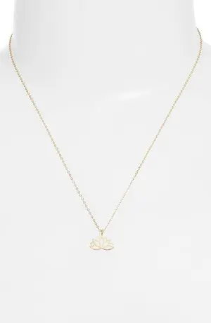 Estée Lauder Lotus Leaf Pendant Necklace