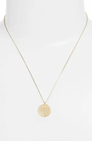 Estée Lauder Engraved Pendant Necklace