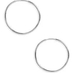Argento Vivo Hoop Earrings - Silver