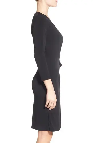 Anne Klein Faux Wrap Jersey Dress