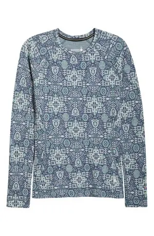 Smartwool Merino 250 Base Layer Crew Top - Nightfall Deco Floral