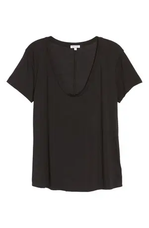 Splendid Sloane Scoop Neck T-shirt - Black