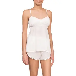 EVERYDAY RITUAL Lily Daisy Camisole Short Pajamas White