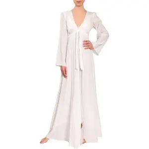 EVERYDAY RITUAL Diane Cotton Duster Robe White