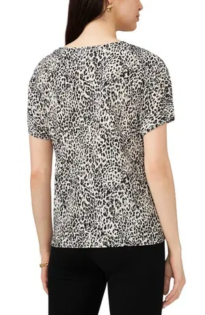 Chaus V-neck Tie Front Top