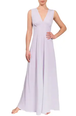 EVERYDAY RITUAL Amelia Long Nightgown Lavender