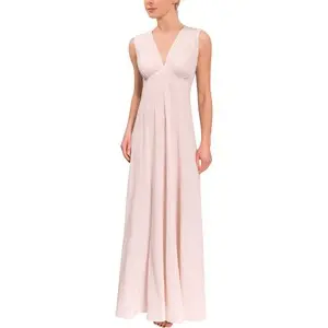 EVERYDAY RITUAL Amelia Long Nightgown - Wheat