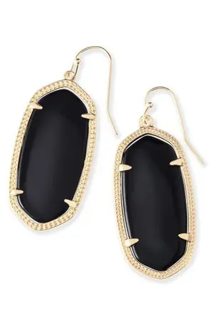Kendra Scott Kendra Scott Elle Drop Earrings Black/ Gold