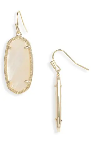 Kendra Scott Kendra Scott Elle Drop Earrings Gold Golden Abalone