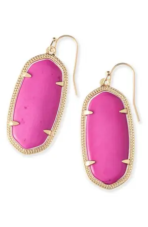 Kendra Scott Kendra Scott Elle Drop Earrings Magenta/ Gold
